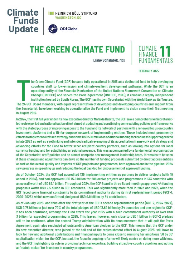 Climate Finance Fundamentals - Climate Funds Update