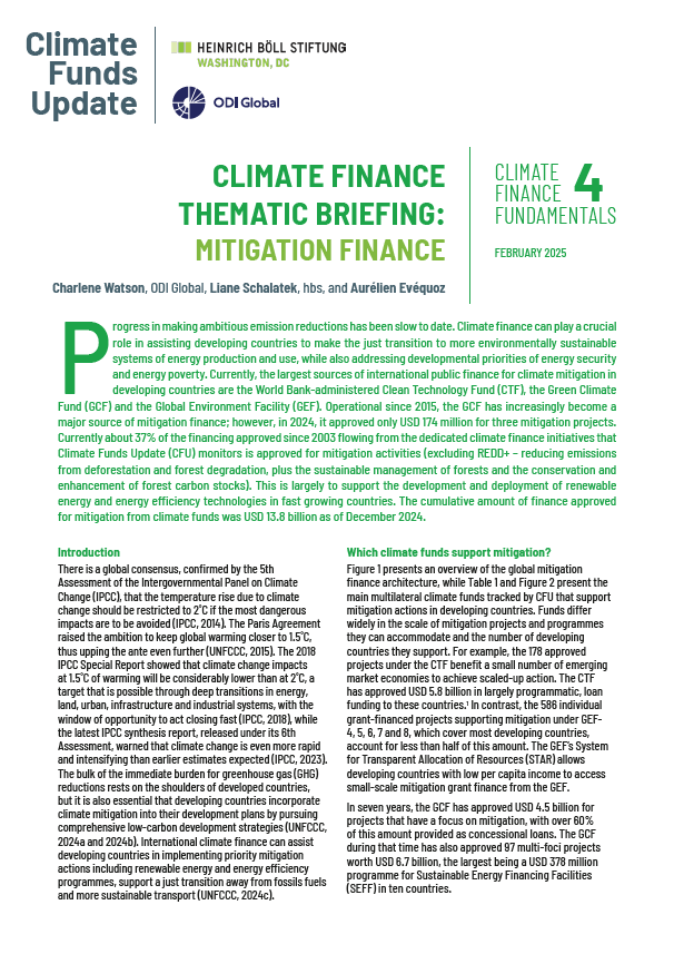 Climate Finance Fundamentals - Climate Funds Update