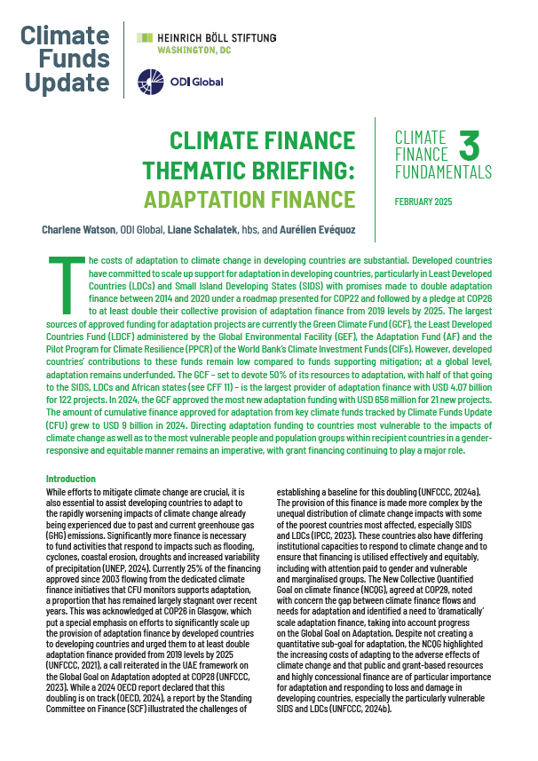 Climate Finance Fundamentals - Climate Funds Update