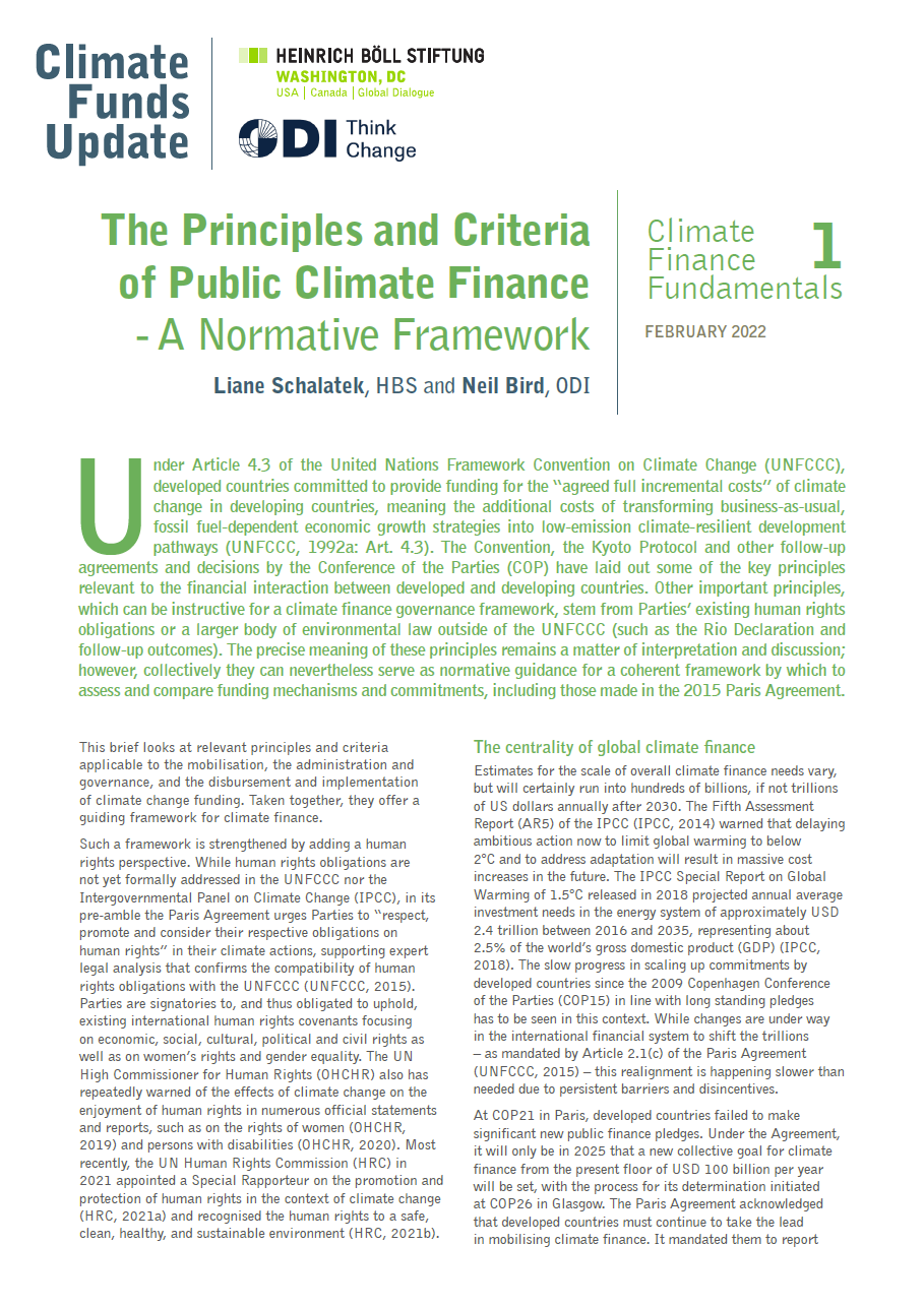 Climate Finance Fundamentals Climate Funds Update