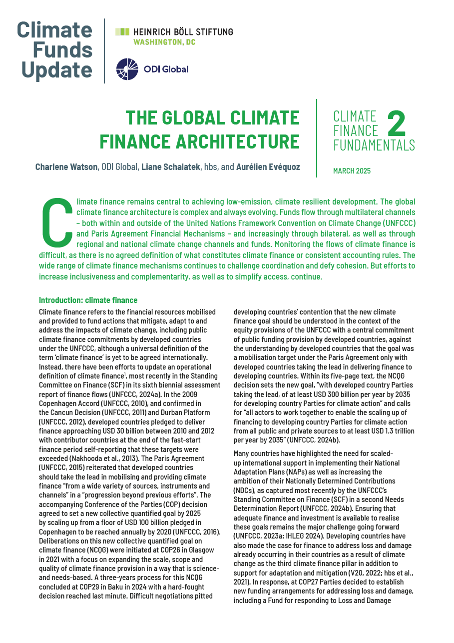 Climate Finance Fundamentals - Climate Funds Update
